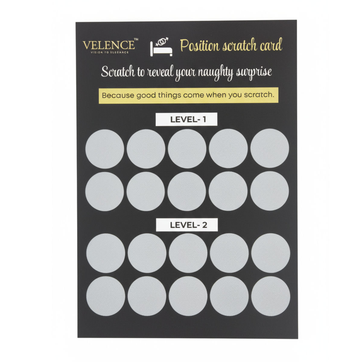 Velence Position Scratch Card – Velence India